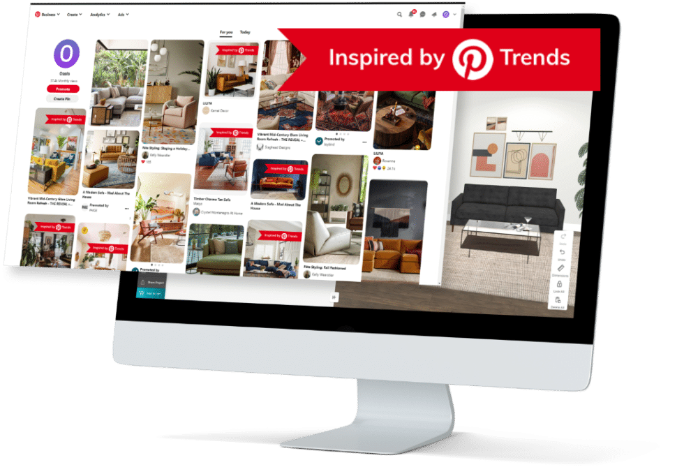 3D Cloud Pinterest Integration: 'Inspired by Pinterest Trends'
